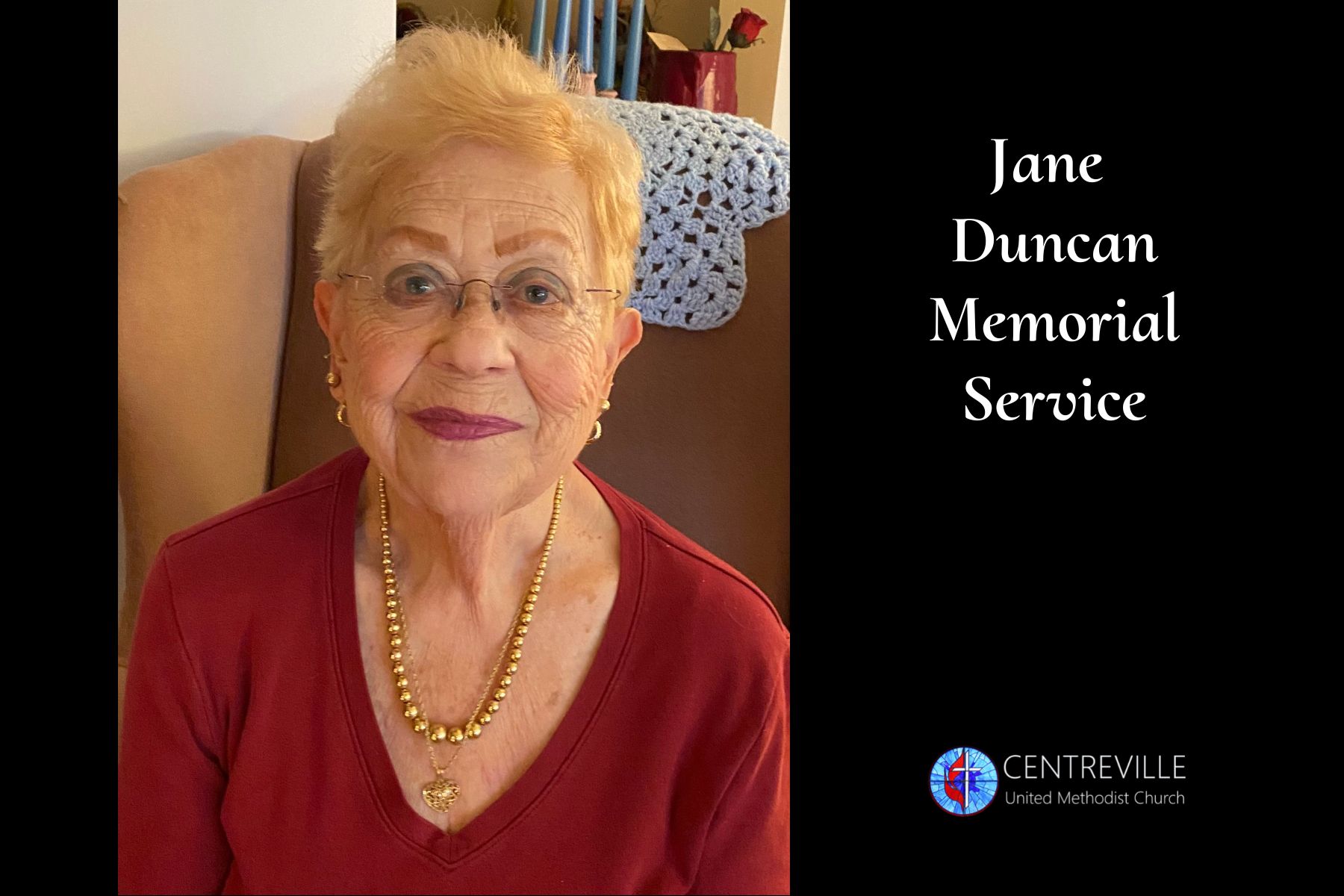 Jane Harper Duncan Celebration of Life Service - Centreville United ...